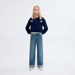 Vaqueros wideleg de niña 2026 | MANGO EE.UU